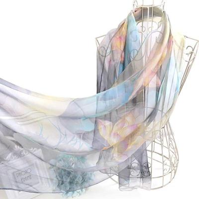 Spring/Summer Women Floral Printing Beach Silk Scarf Shawls