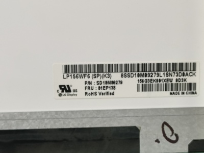 LG  LP156WF6(sp)(K3) 1920/1080   小口EDP 上下耳朵拆机A屏