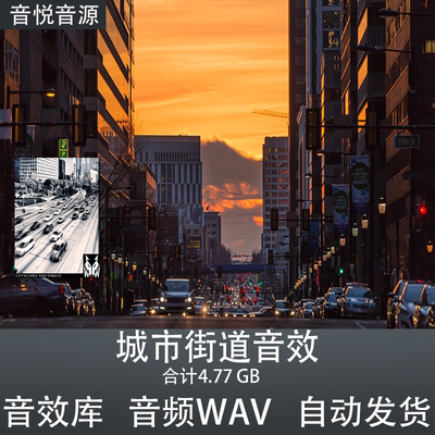WW Cityscapes and Streets城市交通地铁街道城镇音效影视素材