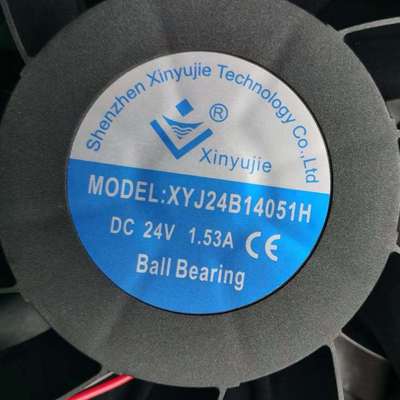 XYJ24B14051HDC24V伏1.53A14cm140502线大风量排气散热风扇