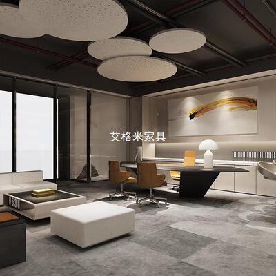 创意烤漆办公桌设计总AIF监作台时尚简约现代工老桌医师美板咨询