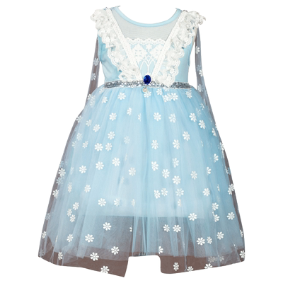 艾莎女童爱莎公主裙夏季新款