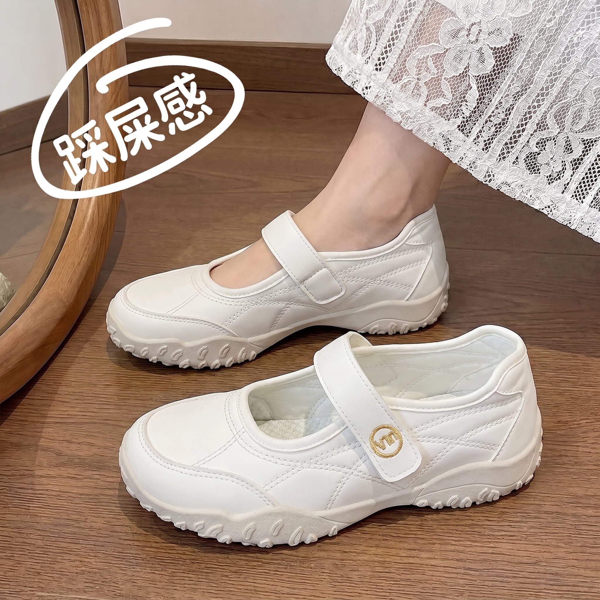 老北京布鞋女夏季新款透气防滑妈妈鞋玛丽珍舒适不累脚软底奶奶鞋