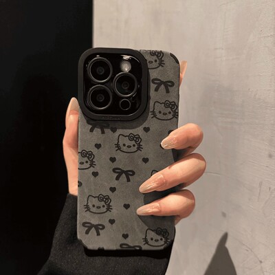 线条蝴蝶结猫咪适用vivox300Pro手机壳新款创意x200/x100/x90翻皮s50卡通iqoo13女款neo11全包y500防摔保护套