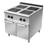 蓝洋商厨+ZCF/E800四头电煮食炉连下电焗炉，厨房设备，设备