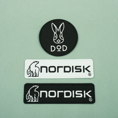 DOD户外潮牌刺绣布贴魔术贴章标志补丁贴缝制装饰自粘款NORDISK