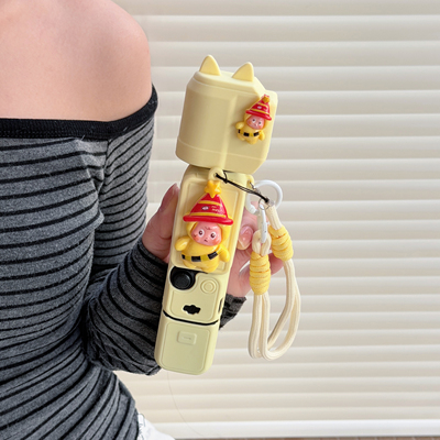 双耳星星适用大疆OsmoPocket 3保护套云台相机壳硅胶套保护壳挂绳