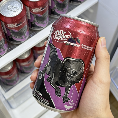 进口美国DRPEPPER胡椒博士限定黑莓味可乐碳酸饮料阿甘正传同款