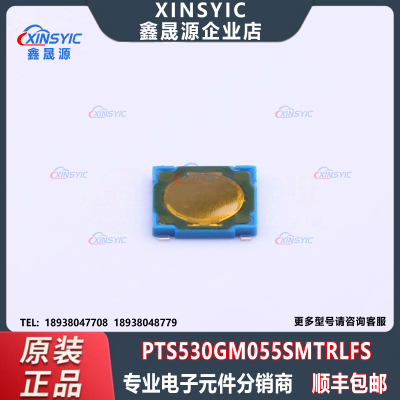 原装 PTS530GM055SMTRLFS 封装 SMD-4P,4.5x4.5mm 立贴 轻触开关