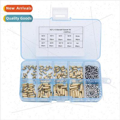320PCS Secury Screws ngle Head Copper Stud Knurled Isolating