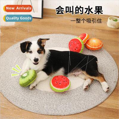 New pet sound rattling paper fru plush toys be-resistant tee