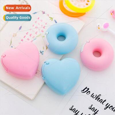 Korea creative cartoon stationery portable donut tape holder