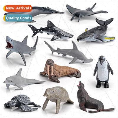 Marine life model sets simulation animal dolphin whale sea l
