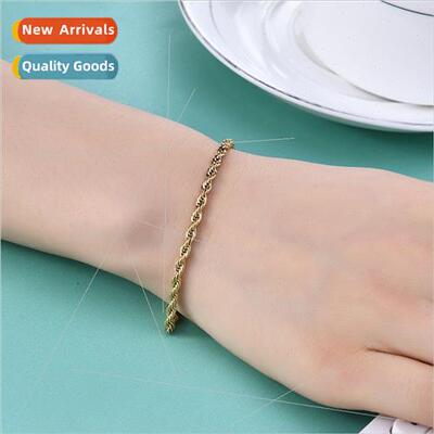 304 twist chain bracelet ndy tanium steel fashion hjewelry g