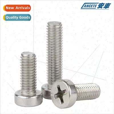 304 Cross recessed cheese head screws short head cross bolts