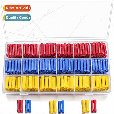 600 pcs Butt Splices Crimp Connectors Insulated Electrical