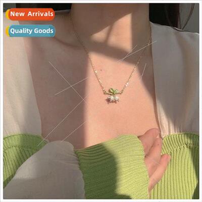 Mori whe bell orchid flower hanbok necklace collarbone chain
