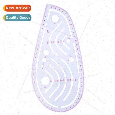 Sleeve Hole Ruler 6401 Peach Garment Quilting Cutting Ruler