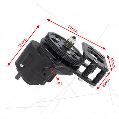 1/10th RC Crawler D90 II D110 Metal Center Gearbox Gear Asse