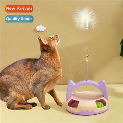 Cat Teaser Feather Cat Toys Cat -Help Relief Cat Carousel Ba