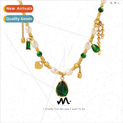 Europe court colorless elegant zirconia jade turquoise penda