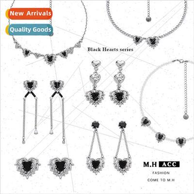 quid love heart pearl necklace female hundred matching colla