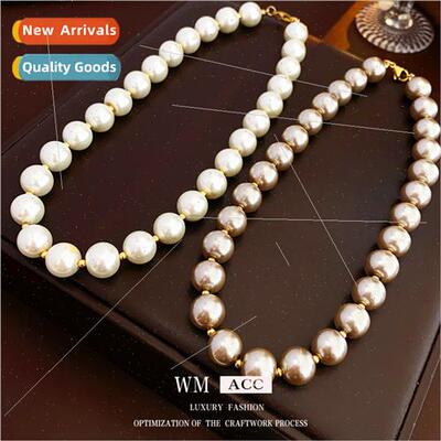 Schijia Pearl Necklace Baroque niche collarbone chain versat