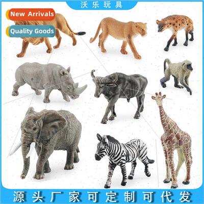 Africa animal ornament model zebra lion spotted hyena whe rh