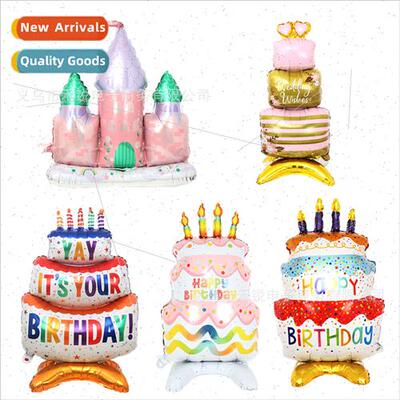 Cloud base castle standing wedding cake aluminum film balloo