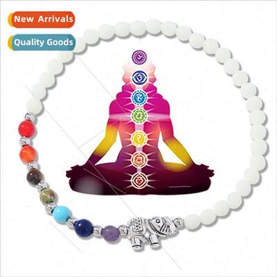 Colorful natural volcanic stone bracelet Europe Handmade bea