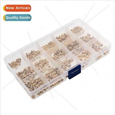 330PCS Copper Nut Assortment Box Set M2-M5 ze Cylindrical Kn