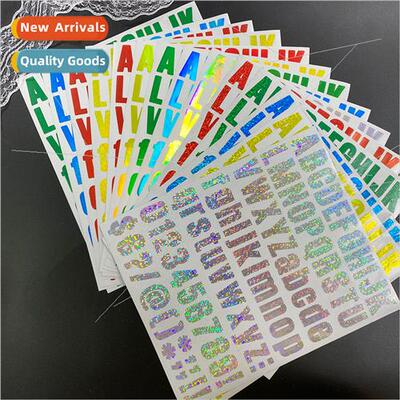 Holographic 1 inch DIY Birthday Party Favors Laser Alphanume