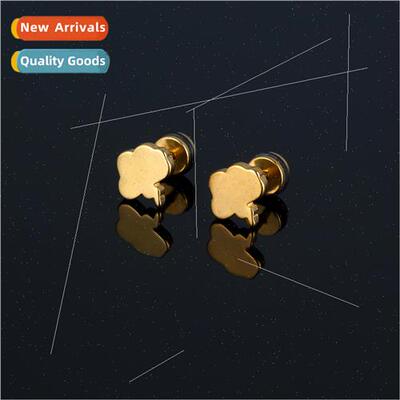 stainless steel casting earrings cloud lightning bolt ear bo