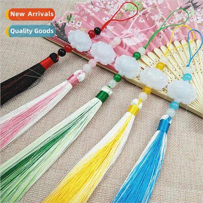 Sandwich two-color lotus tassel blue getting machine diy anc