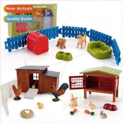 Children microscopic stable simulation chicken nest rabb ken
