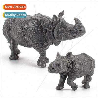 mulation wildlife static model one-horned rhinoceros Indian