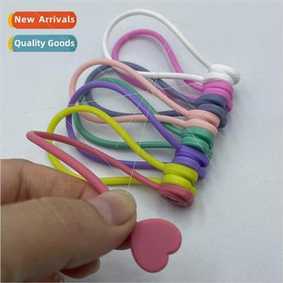 17cm magnetic cable winder desktop data cable storage organi