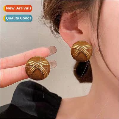 Premium Hundred Mirade curry circle earrings fashion earring