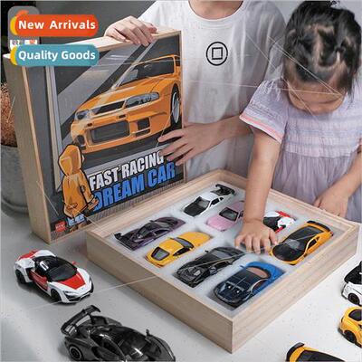 Small Car Wooden  Box Set Boys Birthday  Practical Surprise