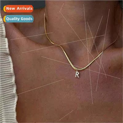 Europe Korea ins grid snake wh diamond pendant 26 English le