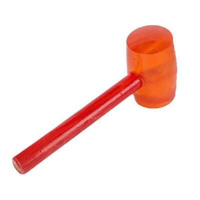 Yellow Rubber Hammer Wooden Handle Transparent Mounting