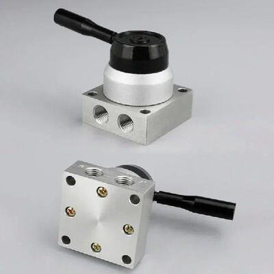 Pneumatic Three-Way Four-Way Hand-Operated Rotary Valve