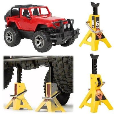 2 Pcs Simulation Metal 6T Jack Repair Stand Height