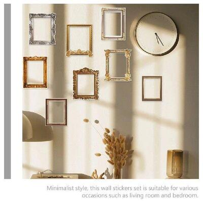 8 Pcs Photo Frame Wall Stickers Picture for Walls DIY Pvc
