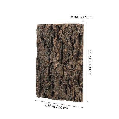 2 Pcs Fish Tank Decorations Reptile Cork Bark Terrarium