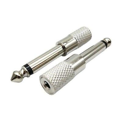 Jack 6.35mm Male Plug to 3.5mm Female Connector Headphone