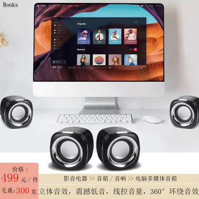 BonksQ1迷你USB降噪音箱