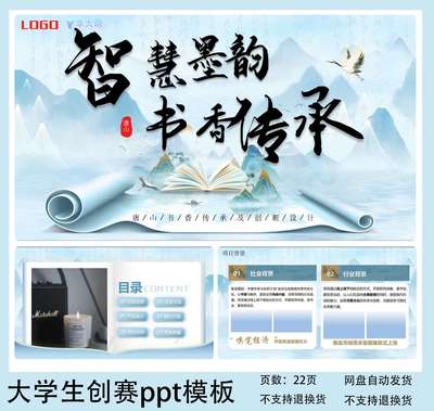 2025创业大赛禁用传统PPT新国标路演模板专精特新大创国金类案例