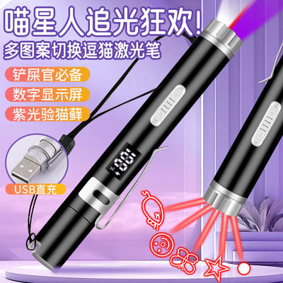 激光笔逗猫棒红外线手电筒激光灯