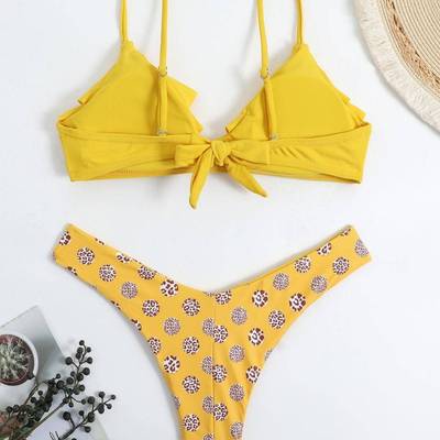 Swimsuit Two-Piece Women Fashion Swimsuit Pink Bikini Sexy